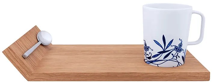 Snídaňový servis rectangle porcelain blue MUZZA