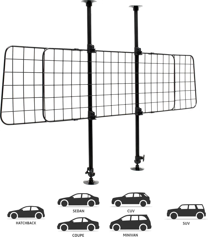 Mříž do auta pro přepravu psa fudajo – 72-136 cm, 118-128,5 cm (61941)