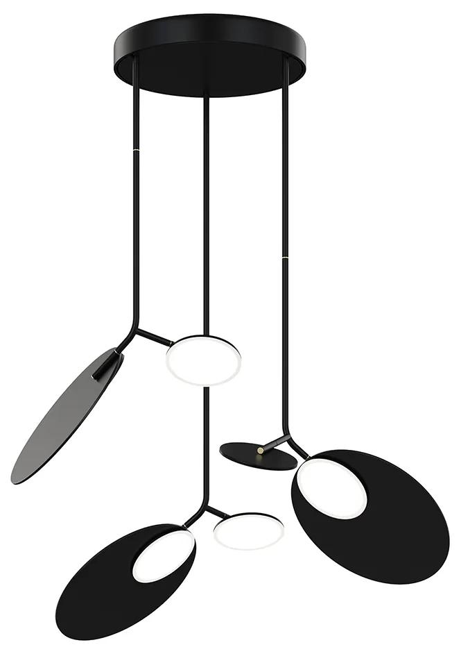Stropní svítidlo v organickém designu Ballon 3 Dekor: Černá / Černá, Stmívání: Stmívatelné DALI, Výška: 830 mm