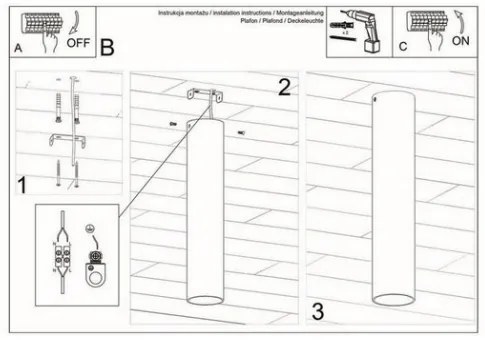 Stropní svítidlo SOLLUX Lagos 30cm GU10 1x40W bez zdroje SL.0435 bílá