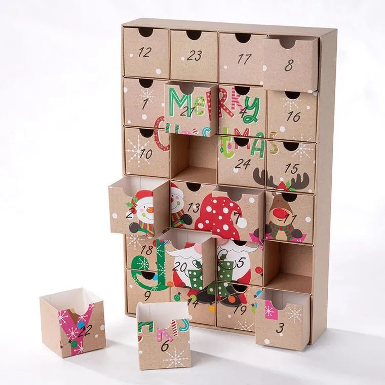Adventní kalendář s šuplíčky PAPER skřítek