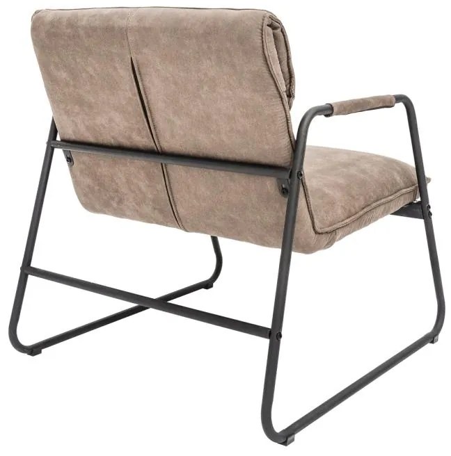 Designové křeslo Derrick, šedohnědé taupe
