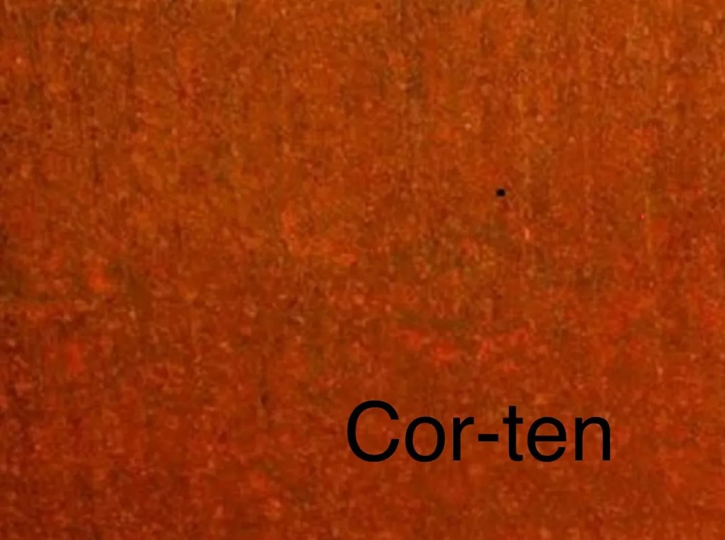 Číslo popisné var. 3 Velikost: 100cm, Materiál: Cor-ten, upevnění, Led podsvícení: vruty s odstupem od zdi (3D)