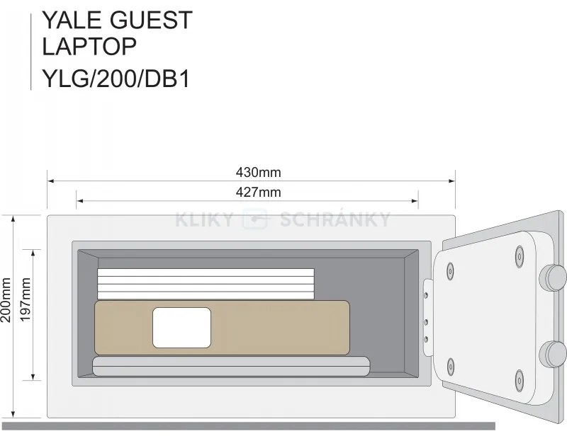 YALE GUEST laptop YLG/200/DB1 sejf