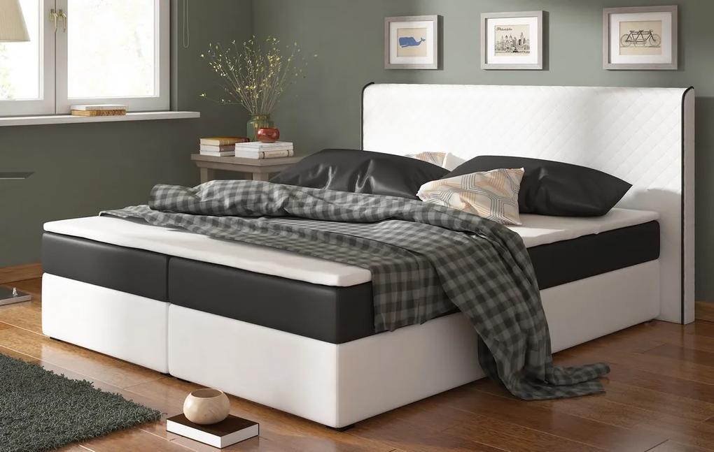 Casarredo postel s matrací bergamo 180x200cm (pur - m120/i100)