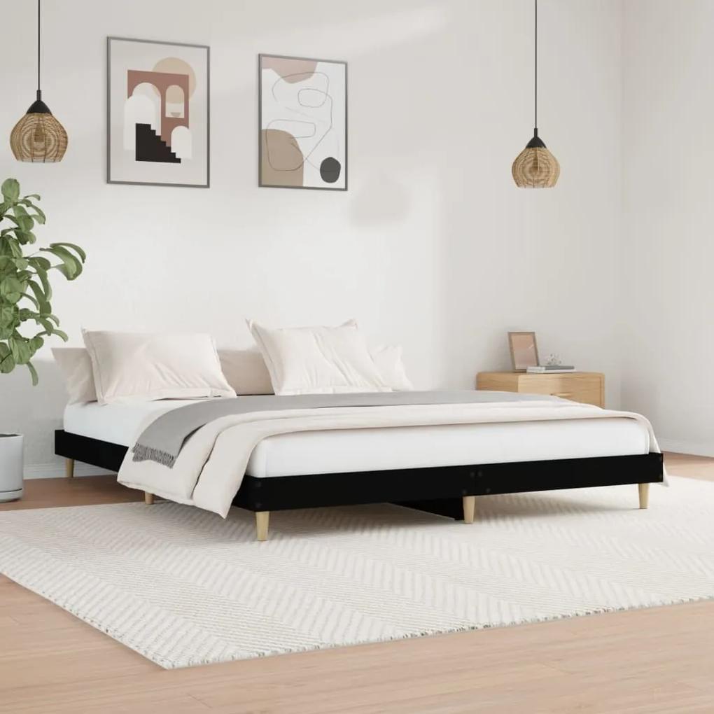 vidaXL Rám postele 120 x 200 cm kompozitní dřevo [832047] Barva: bílá s vysokým leskem