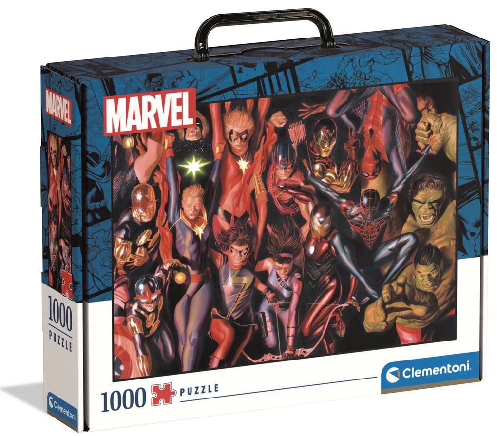 Clementoni - Puzzle 1000 v kufříku Marvel