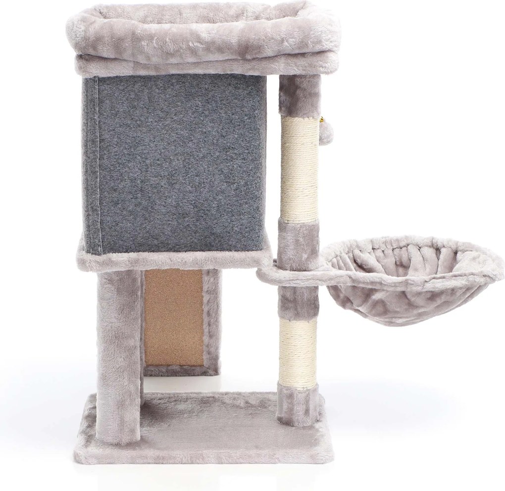 Škrabadlo pro kočky fudajo – 71,5 cm, šedá (64235)