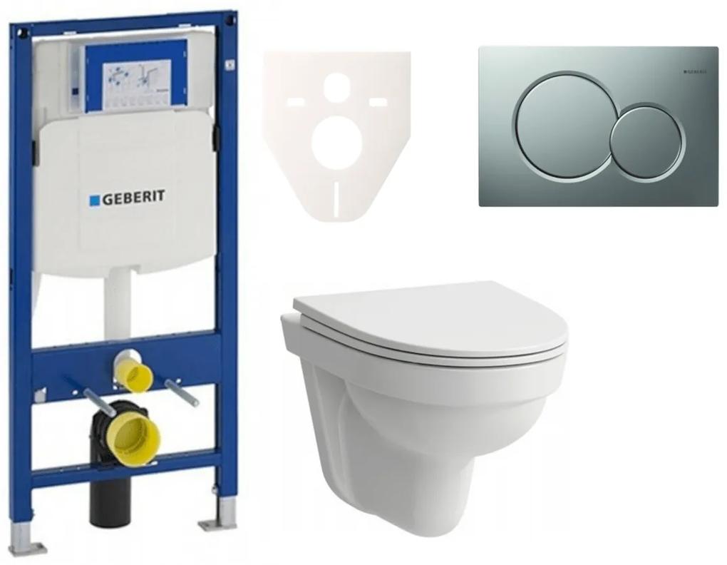 Cenově zvýhodněný závěsný WC set Geberit do lehkých stěn / předstěnová montáž+ WC Laufen Laufen Pro Nordic SIKOGES3H3