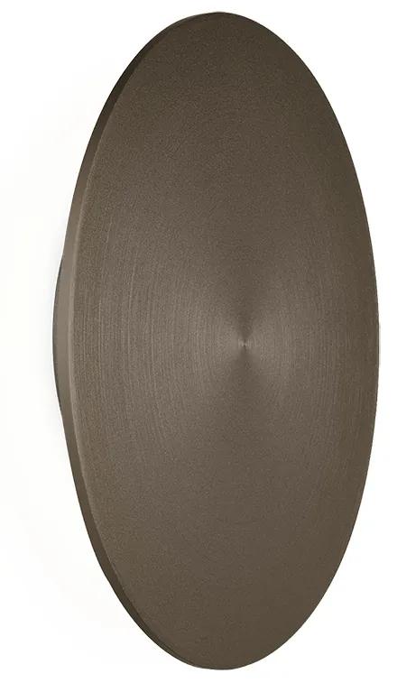 Designové nástěnné svítidlo Miles Round  Designové nástěnné svítidlo Miles Round Dekor: Hliník - bronzová, Průměr: 260 mm, Teplota chromatičnosti:…