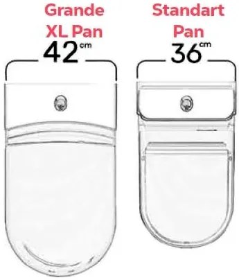 Sapho GRANDE WC kombi XXL, spodní/zadní odpad, bílá GR360