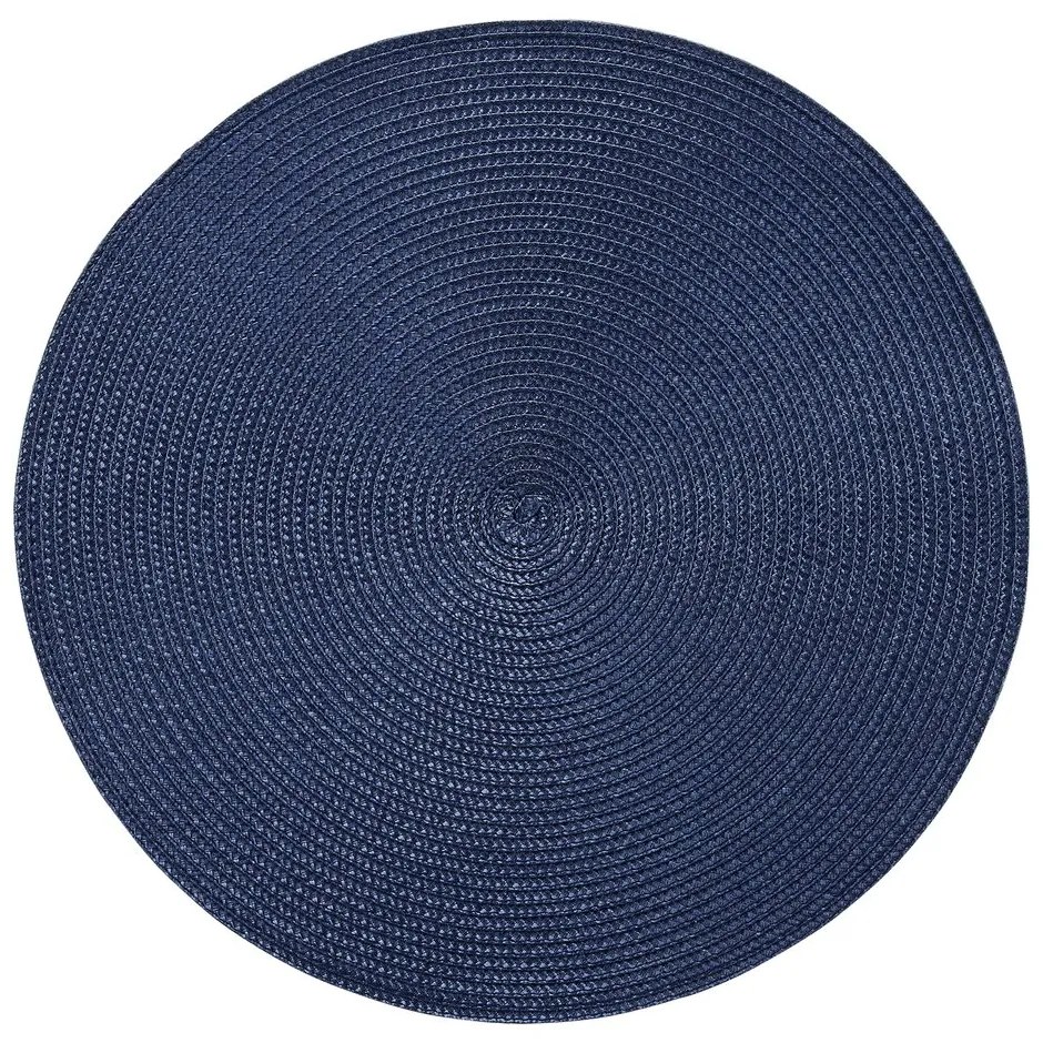 AMBIENTE Prostírání kulaté 38 cm - tm. modrá