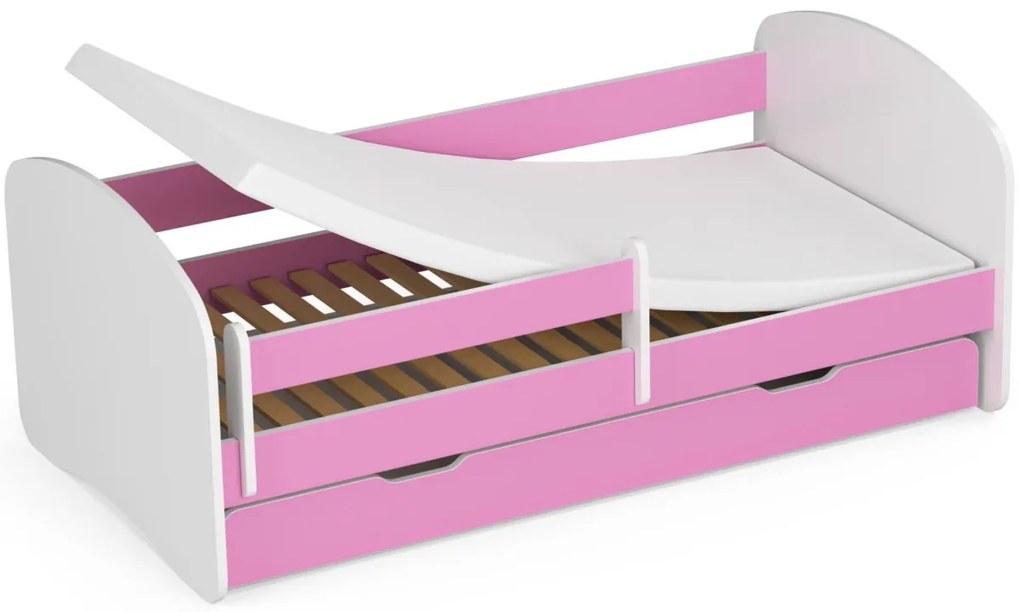 Dětská postel SMILE 160x80 cm růžová