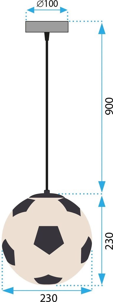 Toolight Toolight, stropní svítidlo 1xE27 APP1287-1CP, černá-bílá, OSW-02405