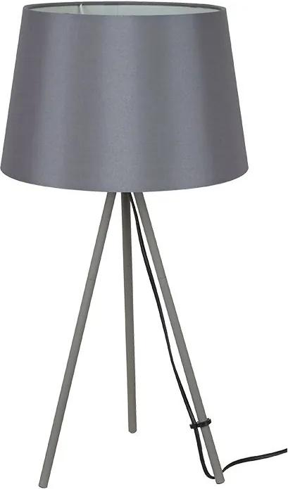 Solight stolní lampa Milano Tripod, trojnožka, 56 cm, E27, šedá