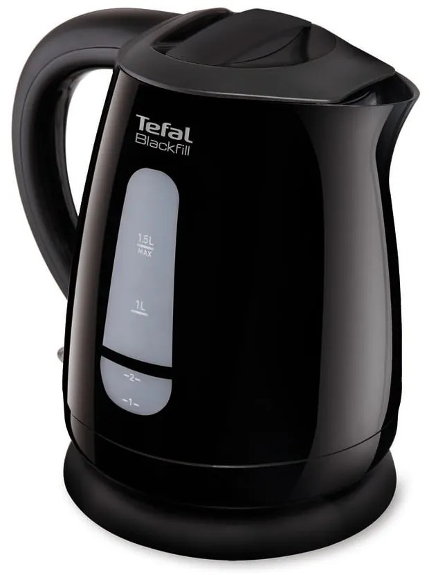 Černá plastová rychlovarná konvice 1,5 l KO299830 – Tefal