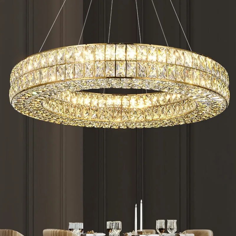 Závěsný LED lustr APP1568-CP zlatý