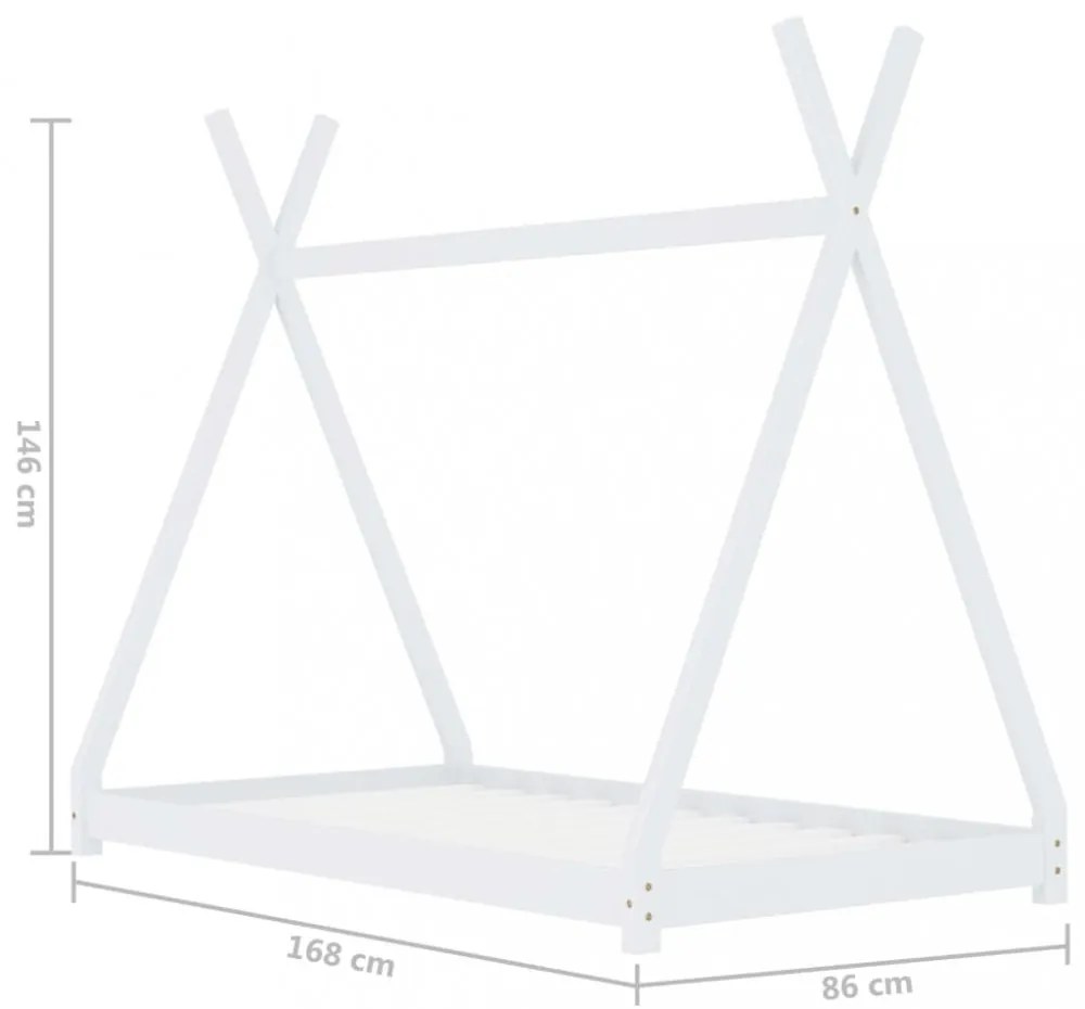 Dětská postel 80x160 borovice Dekorhome