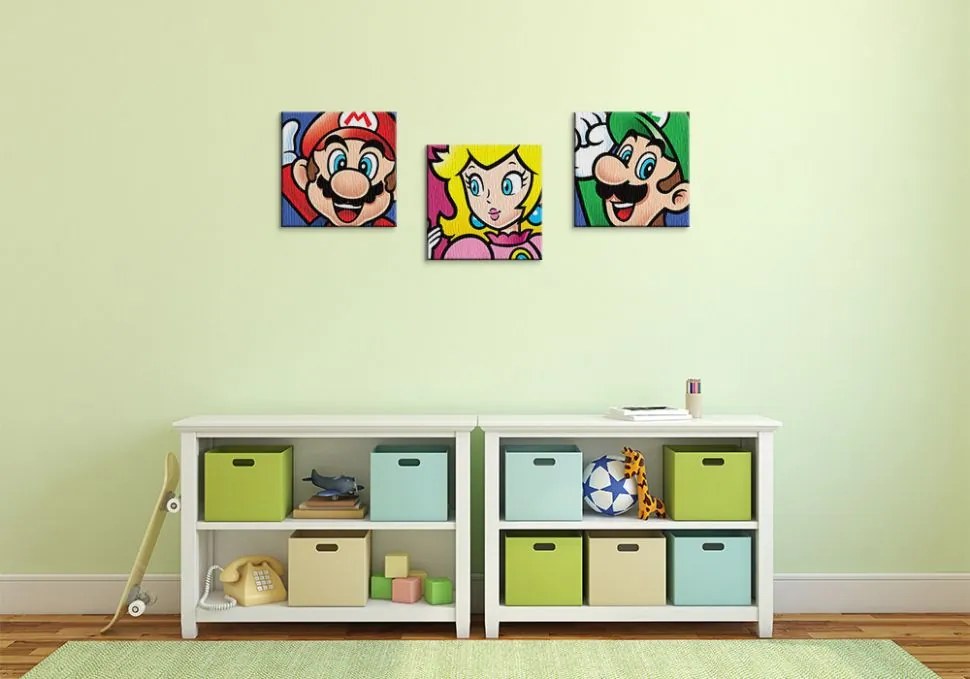 Obraz na plátně Nintendo Super Mario (Luigi) 40x40cm WDC95442
