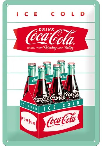 Postershop Plechová cedule - Coca-Cola (Prepravka) 30x20 cm