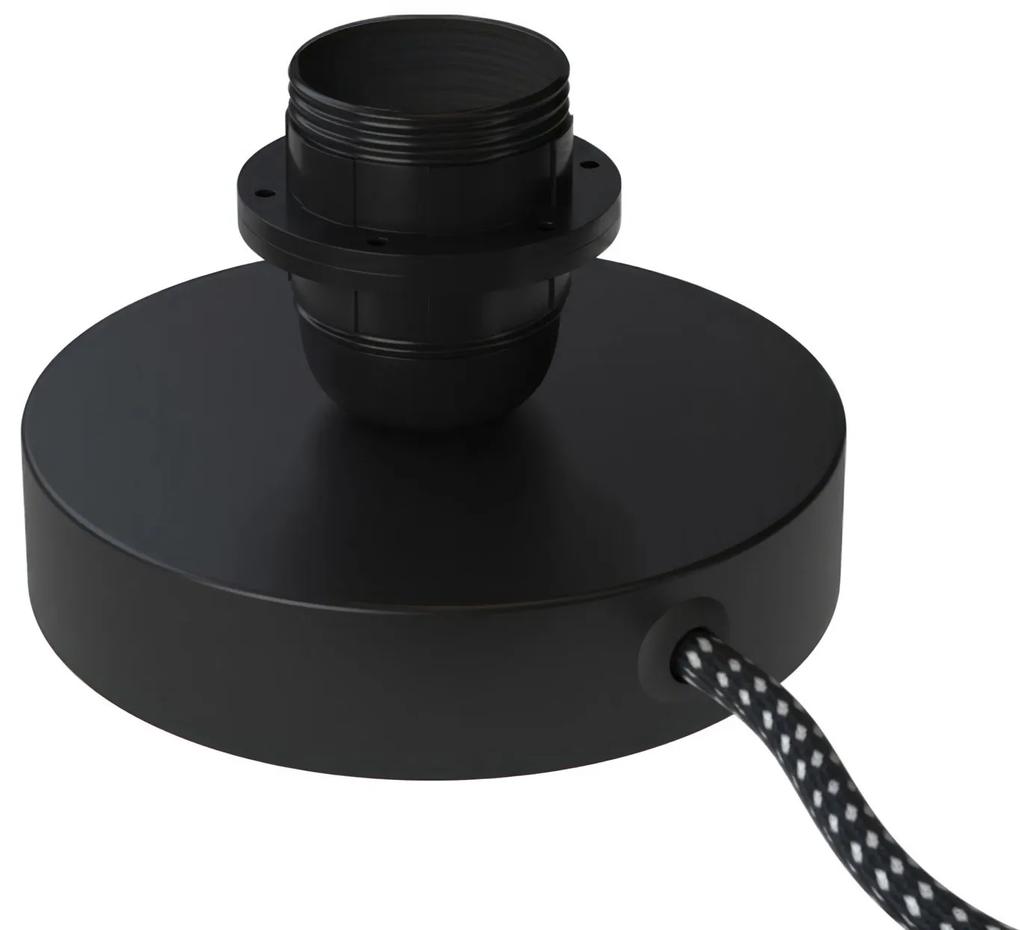 creative cables Kovová stolní lampa Posaluce pro stínidlo Barva: Černá Perleť