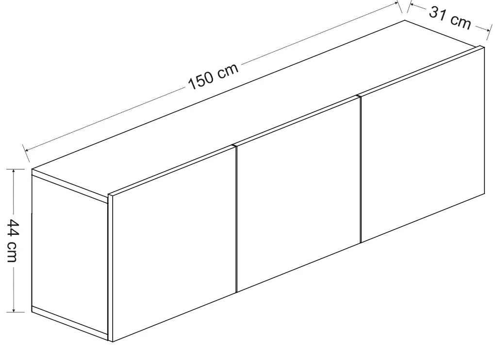 Kalune design TV stolek WHITE antracitový