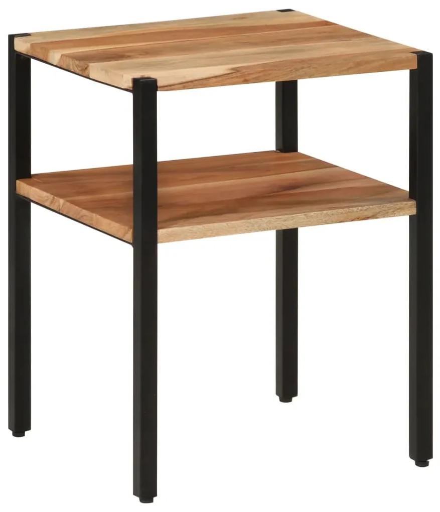 vidaXL Odkládací stolek 35x35x45 cm masivní akáciové dřevo a železo