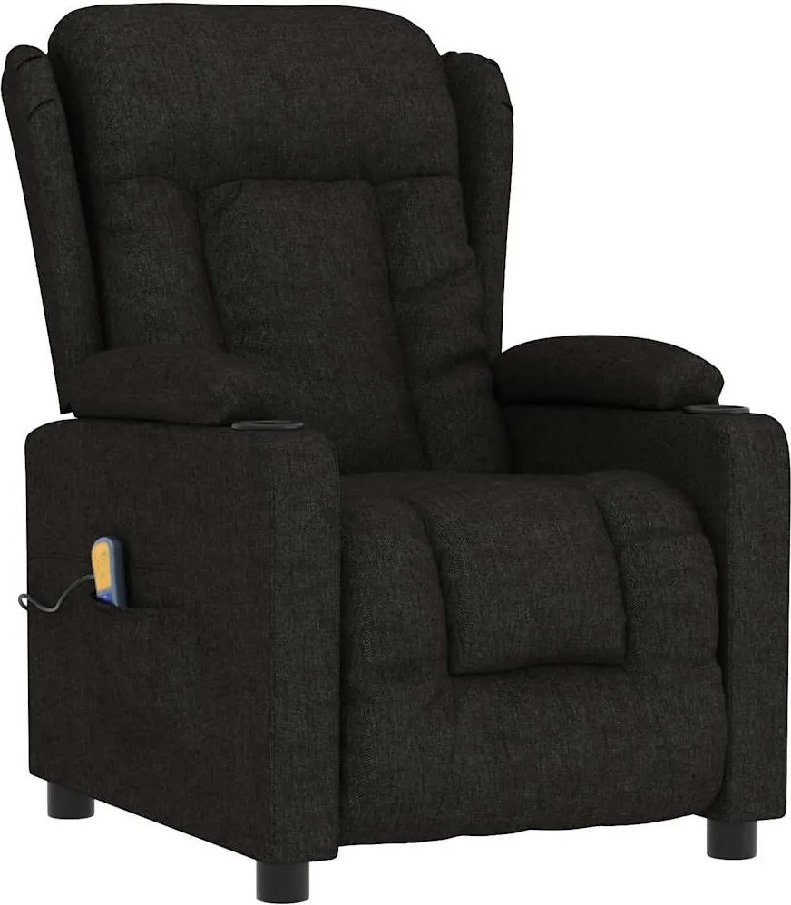 Masážní křeslo černé textil 339060
