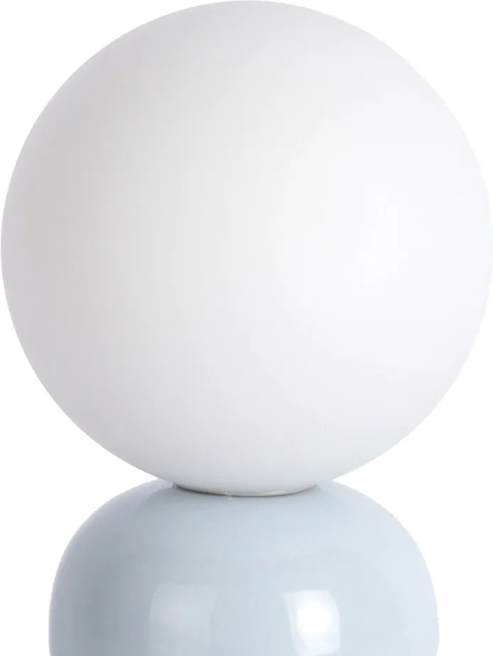 Vínová/světle modrá keramická stolní lampa (výška 26 cm) Firenze Pellet – Leitmotiv