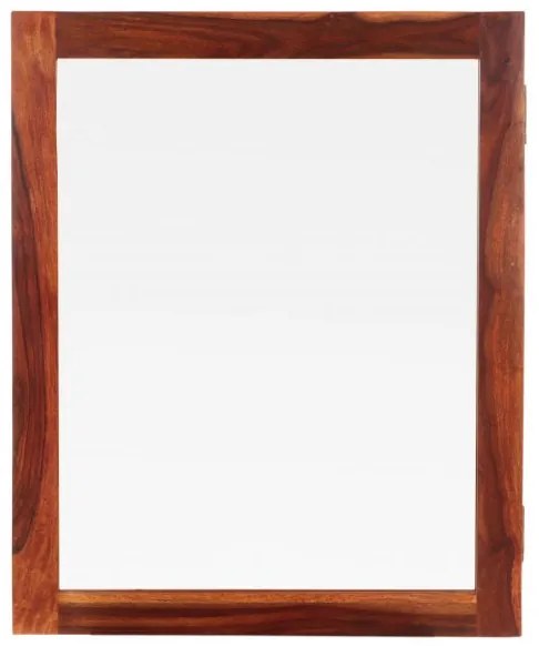Indický nábytek - Skříňka do koupelny se zrcadlem Nela 65x80x15 z indického masivu palisandr Natural