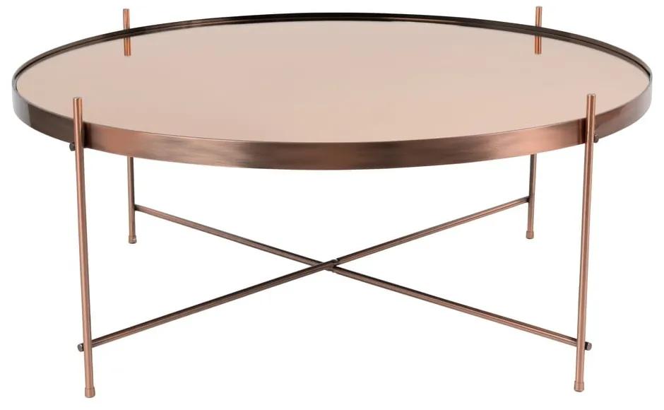 Konferenční stolek v měděné barvě Zuiver Cupid XXL