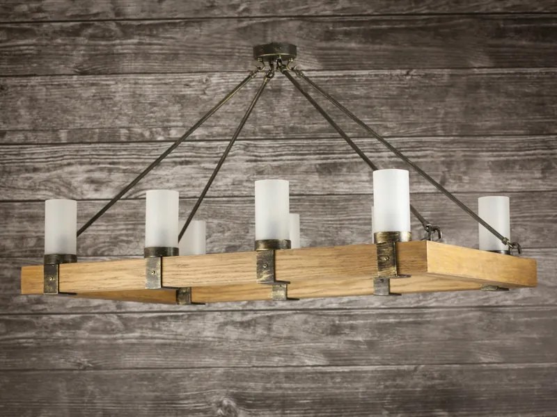 Rustikální lustr Wood DT-100-60