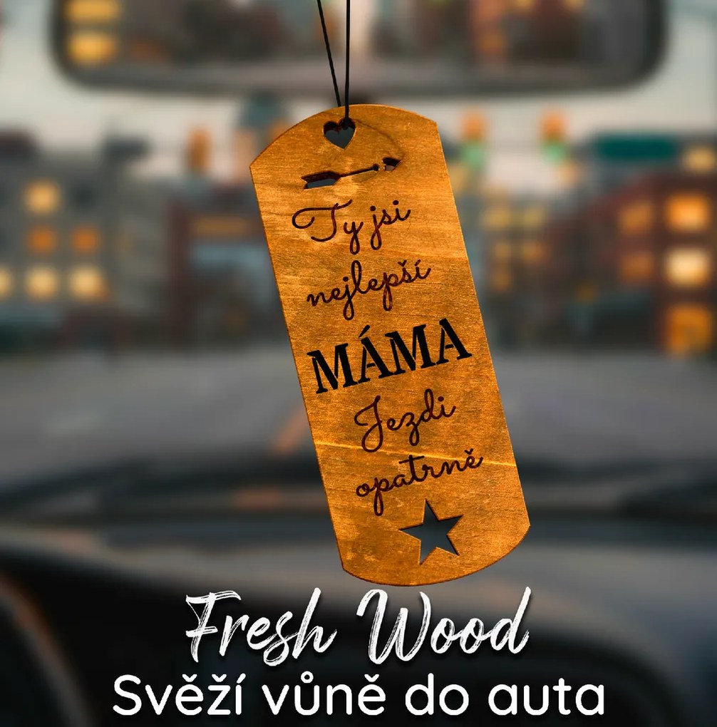 Ahome CZ Dřevěná vůně do auta – Pro maminky