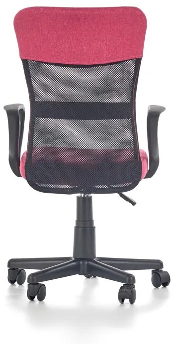 HALMAR TIMMY dětská židle růžová/černá (1085)