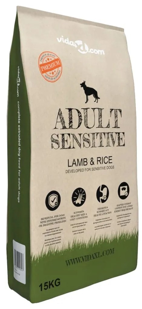 Prémiové suché krmivo pro psy Adult Sensitive Lamb & Rice 15 kg