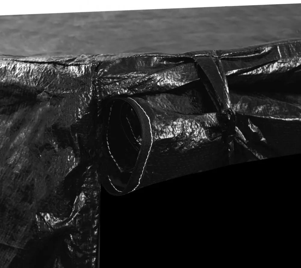 Plachta na zahradní houpačku černá Dekorhome 255x145x170 cm
