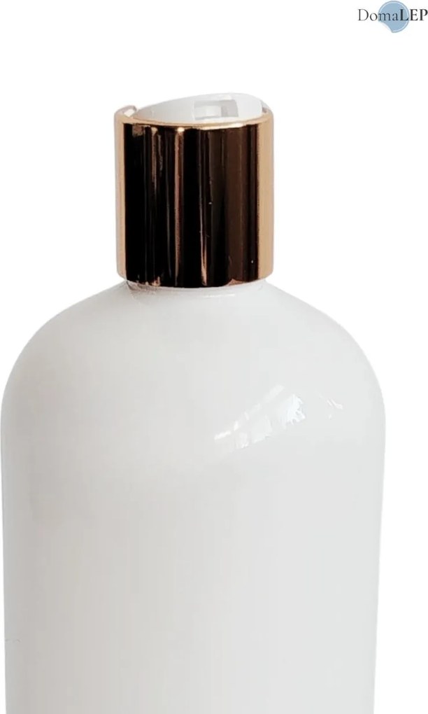 Dávkovač na mýdlo 500 ml bílý s bílo-zlatým DISC TOP BELA