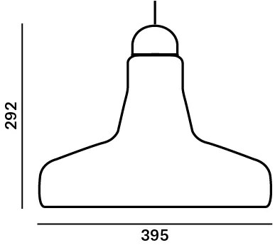Brokis PC911 Shadows XL, závěsné svítidlo z foukaného skla, lesklé triplexové sklo/ voskovaný dub/ černý kabel, 5W LED, prům. 39,5cm