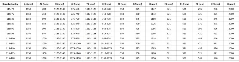 Mexen Mist-F Duo, skládací sprchový kout 115 x 85 cm, čiré sklo, chromový profil, 8A6-115L-085P-01-00