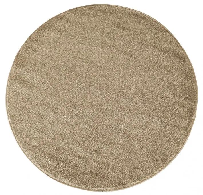 Béžový kulatý koberec do každého pokoje Šířka: 60 cm | Délka: 60 cm