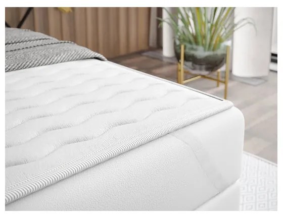 Kontinentální postel Junior Gerdise 2, Rozměr postele: 90x200, Barva:: ekokoža Soft 017 (biała) + Fresh 37