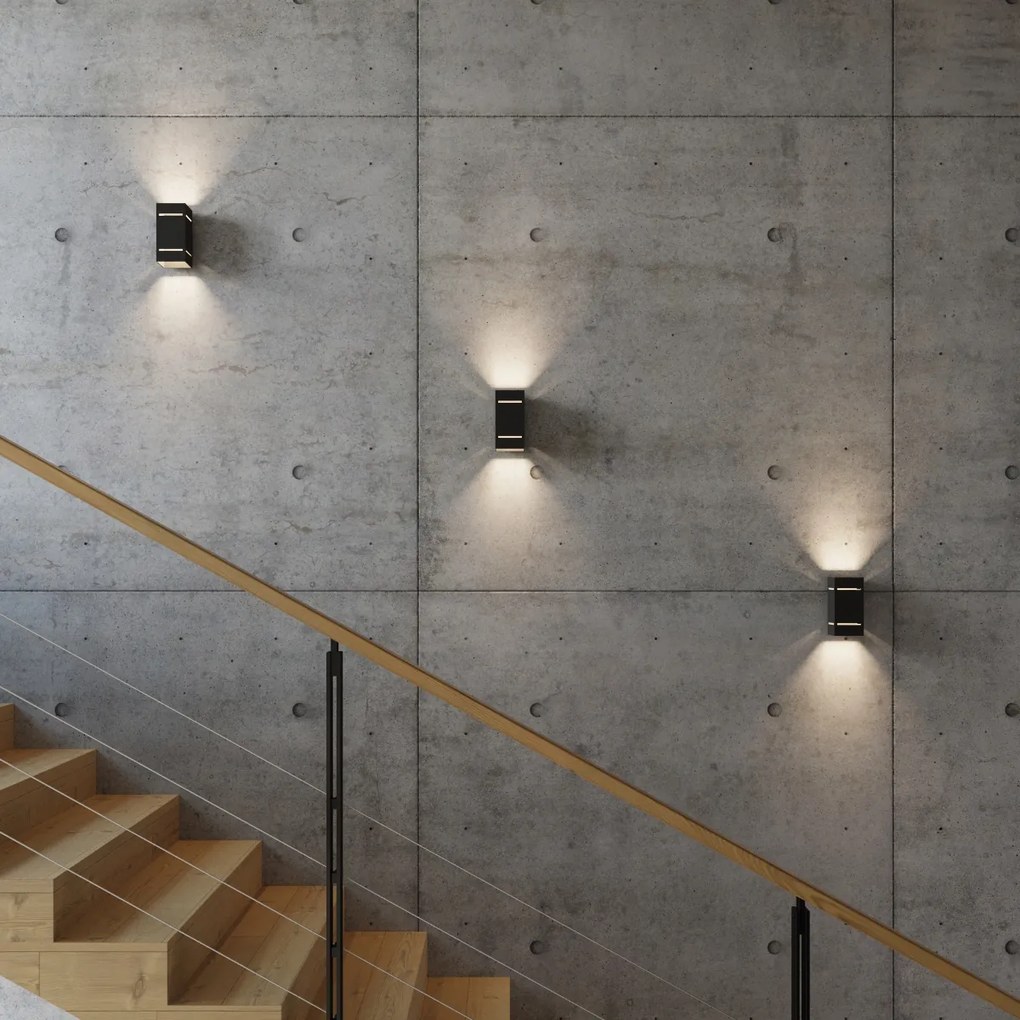 Sollux Lighting Nástěnné svítidlo BLOCCO Černá