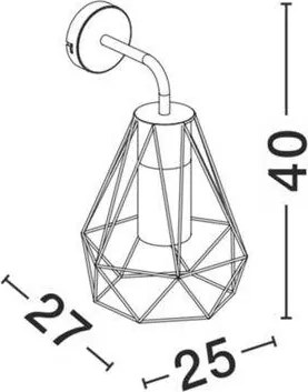NV 870426 Venkovní nástěnné svítidlo ISIDORA černý litý hliník čiré sklo E27 1x12W 220-240V IP54 bez žárovky - NOVA LUCE