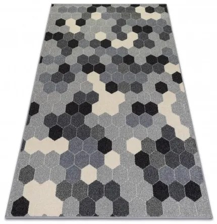 koberec HEOS 78537 šedá / krémový HEXAGON velikost 190x270 cm | krásné koberce cz