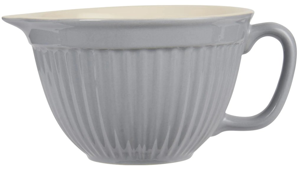 IB LAURSEN Mísa na těsto Mynte French Grey, šedá barva, keramika