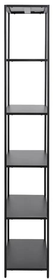 Černá kovová knihovna 70x185 cm Newcastle - Actona