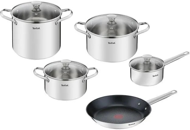 Sada nádobí tefal sada nerez nádobí 9 ks cook eat b922s955