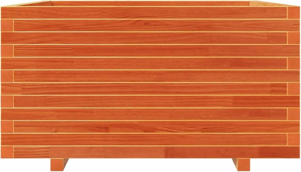 Zahradní truhlík voskově hnědý 90x90x49,5 cm masivní borovice 3282536