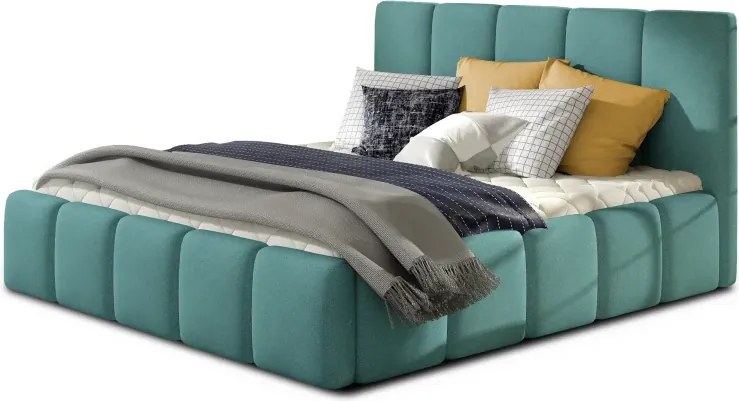 Designová čalouněná postel MIRA, 200x160, šedá (sawana 21/pouze rám postele/beg_11_co_1.6)
