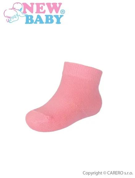 NEW BABY | New Baby | Kojenecké bavlněné ponožky New Baby růžové | Růžová | 74 (6-9m)